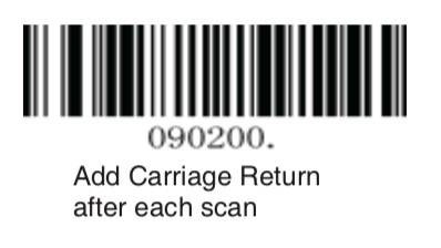 How to add carriage return after each scan? – TEEMI Barcode Scanners